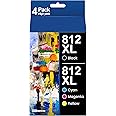 Amazon.com: 812XL Ink Cartridge Combo Pack Remanufactured Replacement for Epson 812XL 812 XL Ink ...