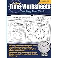Telling Time Worksheets: Time telling workbook with answer key for kids ...