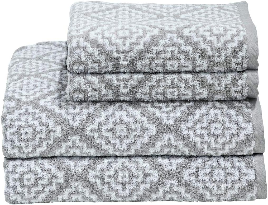 DONE Handtuch-Set Daily-Shapes-Boho 4 TLG. - 2 Gästetücher 2 Handtücher ...