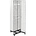 Amazon.com: Black 4-Way Slat Grid Tower with Base and Casters ...