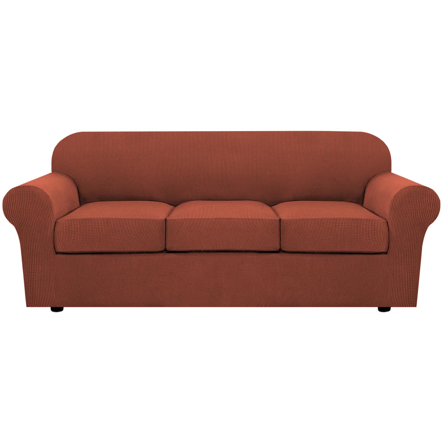 H.VERSAILTEX 4 Piece Stretch Sofa Covers for 3 Cushion Couch Covers for ...