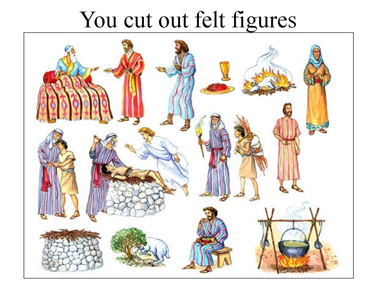 Amazon.com: Abraham & Isaac Bible Felt Figures for Flannel Board ...