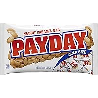 Amazon.com: Payday Peanut Caramel Snack Size Candy Bars, 11.6 Oz ...