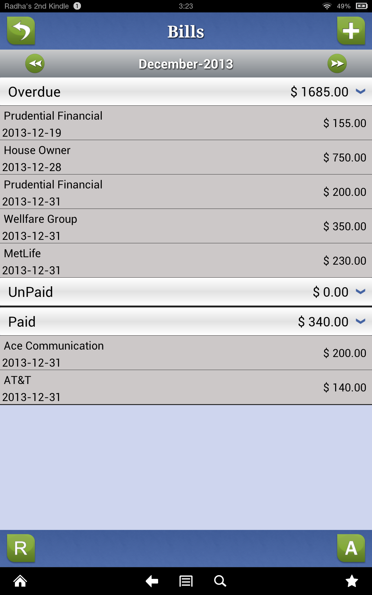 Bills Monitor for Kindle Fire:Amazon.co.uk:Appstore for Android