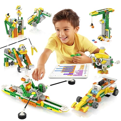 Q Robot Building Kit, 20-in-1 Programmable APP RC Car Robotics Coding ...
