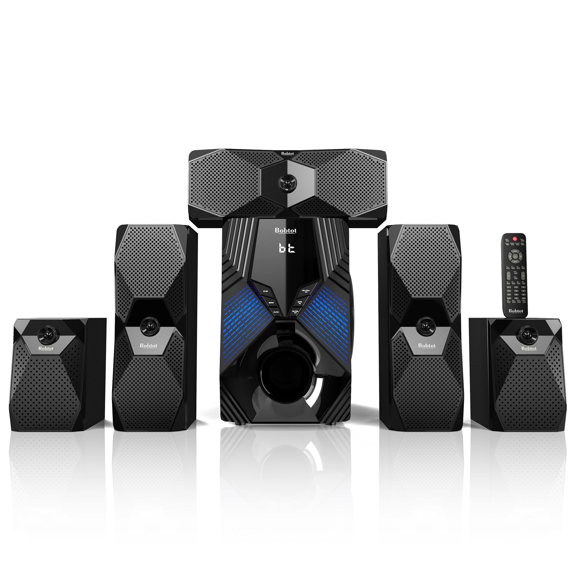 Bobtot Home Theater Systems Surround Sound System for TV - 1000W 8 ...