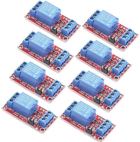 8PCS 5v Relay Module 1 Channel Relay Board for Raspberry Pi with Opto ...