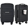 Amazon.com | French Connection Saint Martin Carry-on Luggage, Black ...
