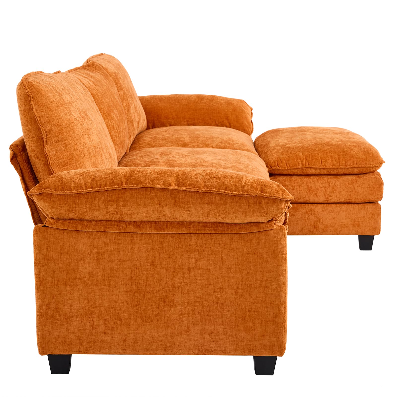 Karl Home Sectional Sofa Modular Deep Seat Sofa Couch With Ottoman ...