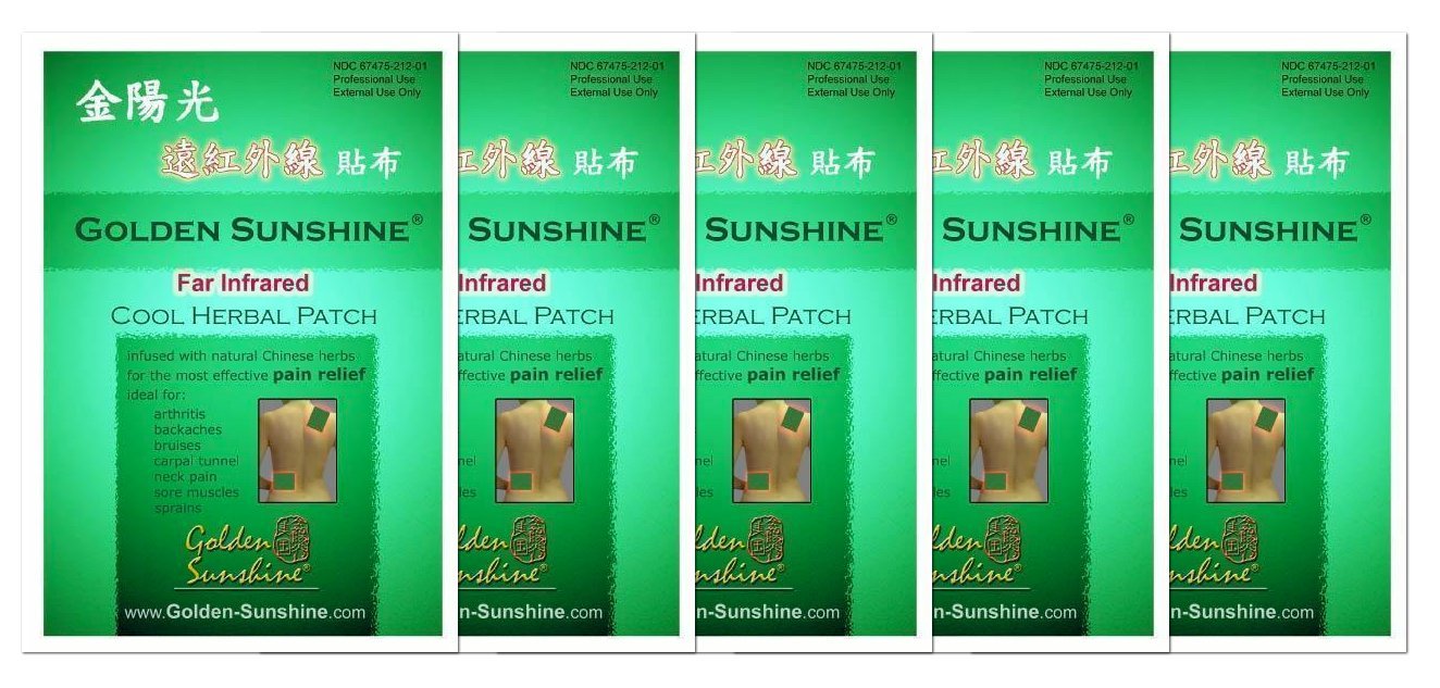 Amazon.com: Golden Sunshine - Pain Terminator Far Infrared Patch - 6 ...