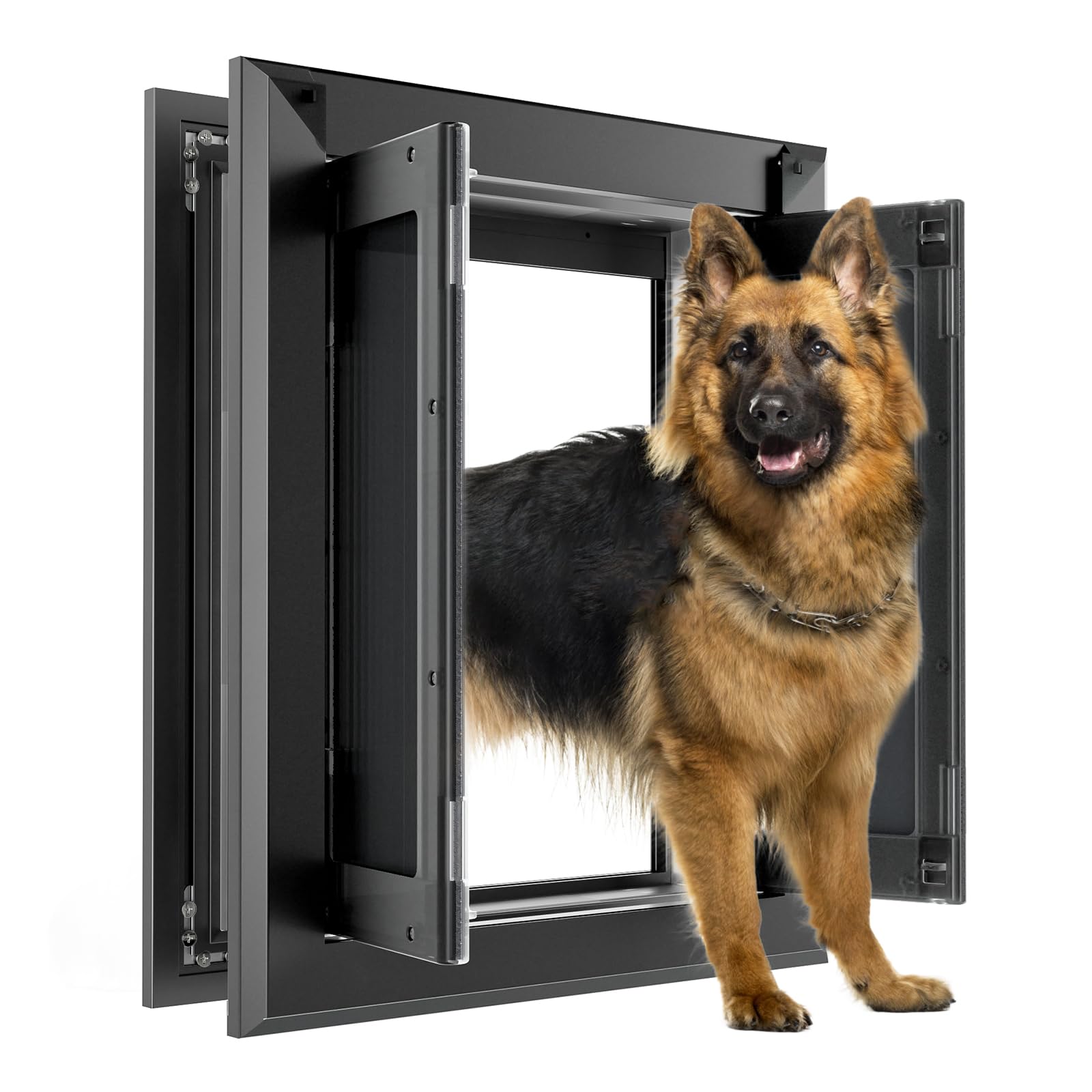 Fingerping Large Dog Door for Door, Aluminum Large Dog Door for ...