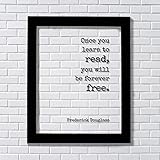 Amazon.com: Once You Learn to Read, You Will Be Forever Free- Frederick ...