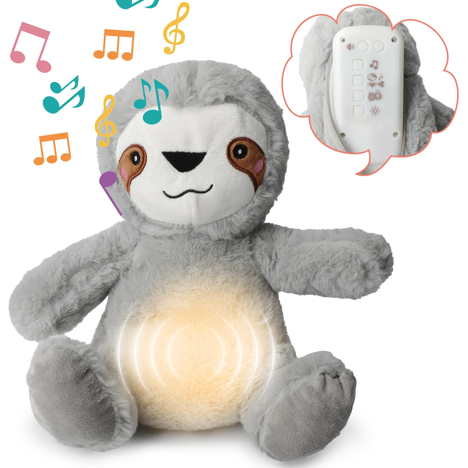 Breathing Stuffed Animal,Portable Plush Baby Toy,Soothing Stuffed ...