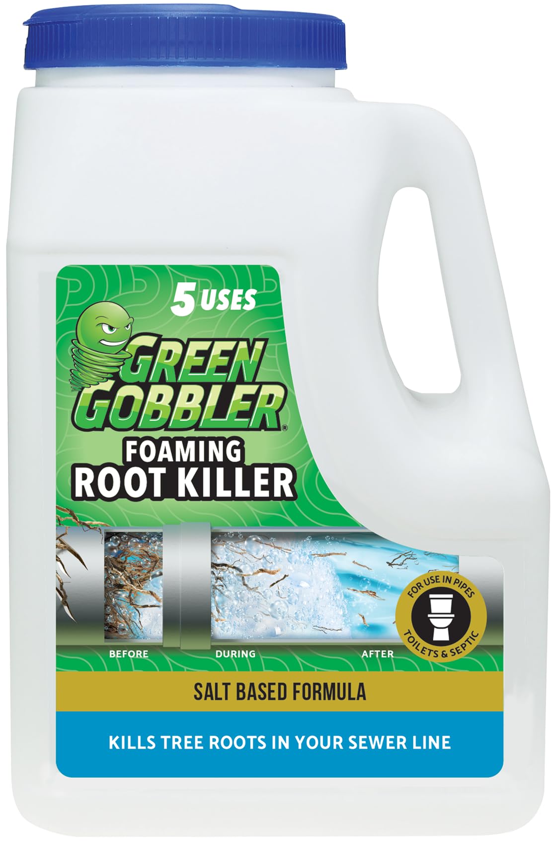 Green Gobbler, FOAMING Root Killer | Kills Tree Roots in Pipes & Sewer ...