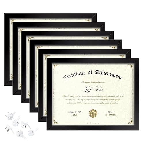 HappyHapi Certificate Frame 8.5x11, Degree Frame for Diplomas, Degree ...
