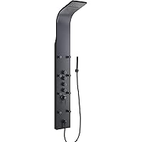 65 in. 8-Jet Shower Panel System with Rainfall Waterfall Shower Head ...