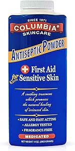 Amazon.com: Columbia Skincare Medicated Antiseptic Powder for Sensitive ...