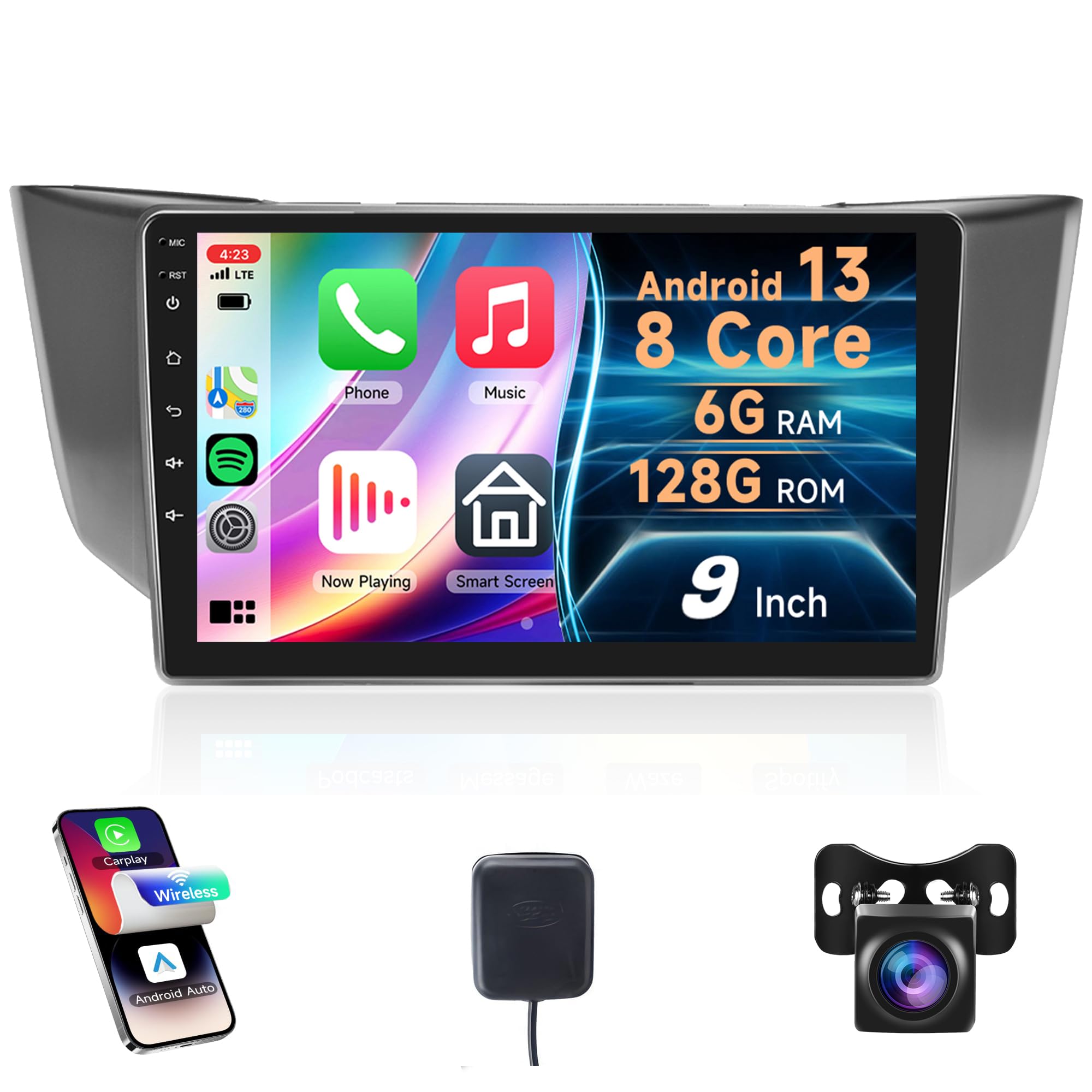 8Core 6G+128G Rimoody Car Radio for Lexus RX300 RX350 RX330 RX400H 2004 ...