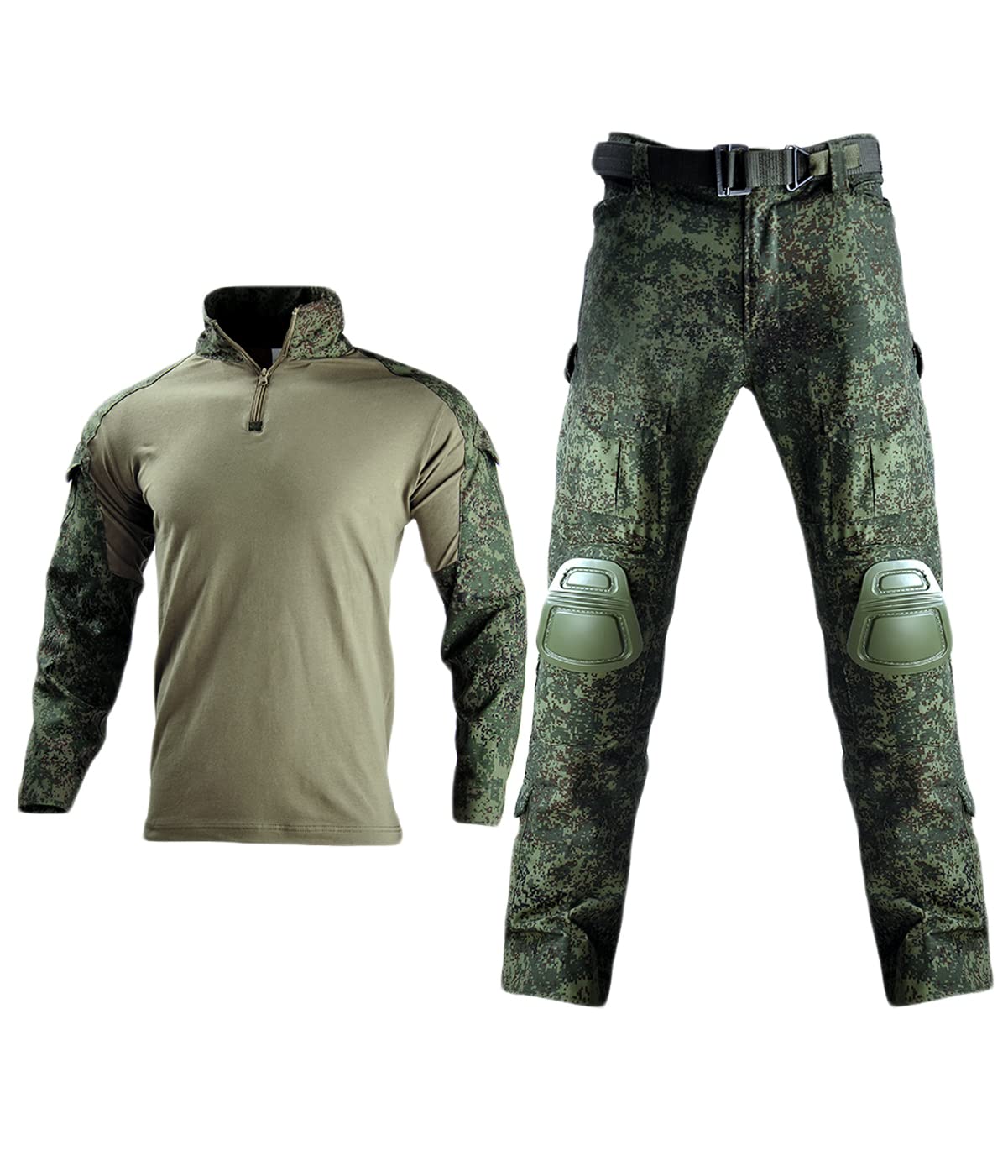 HARGLESMAN Mens Combat Airsoft BDU Uniform Sets with Pads Quick Dry ...