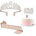 Amazon.com: 6th Birthday Decorations for Girl Including Sash, Crown, Numeral Candle and Cake ...