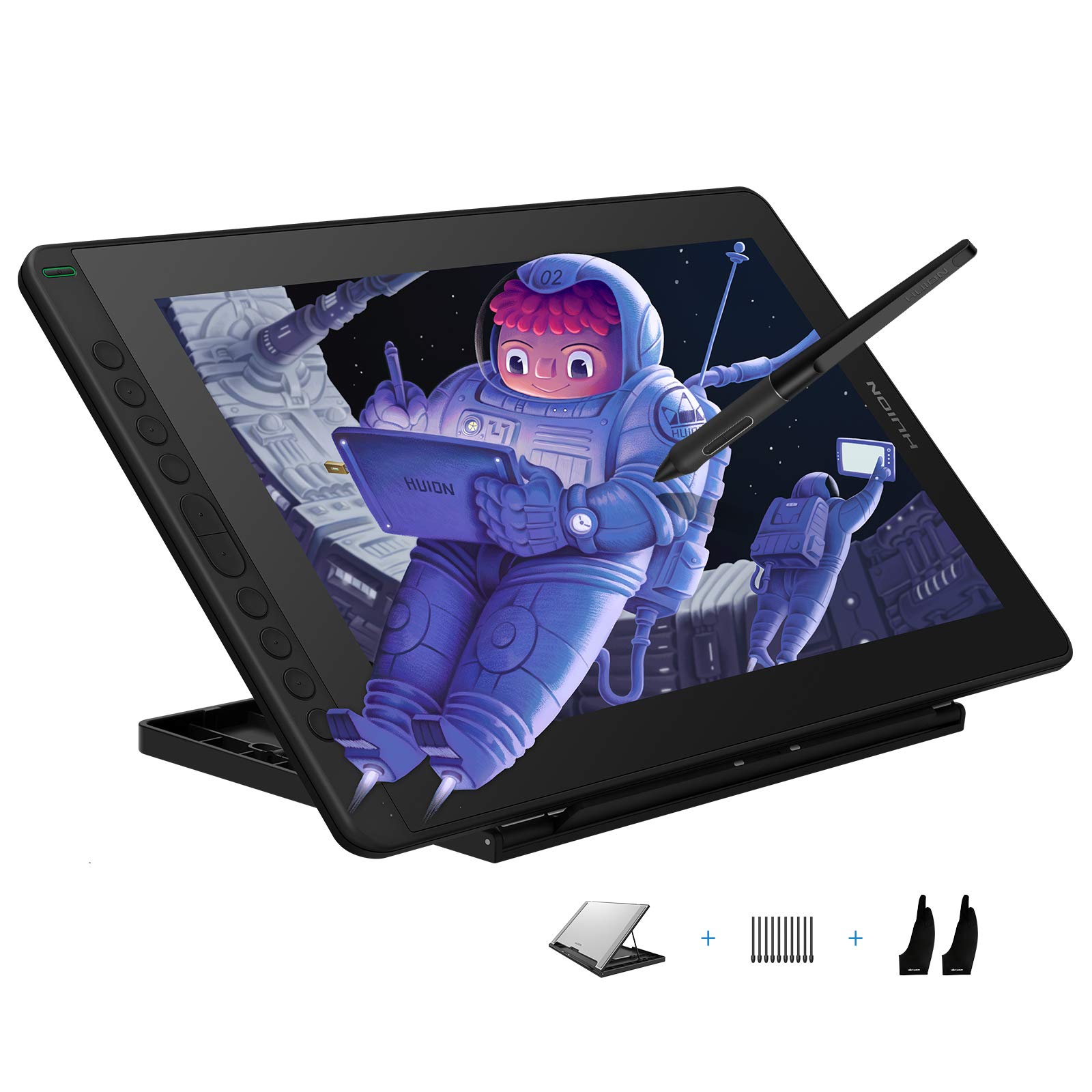 Buy HUION Kamvas 16 2021 Graphics with Screen(Cosmo Black),15.6 inch ...