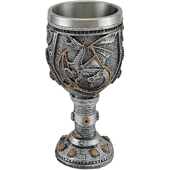 Amazon.com | Medieval Renaissance Wine Goblet Gemstone Chalice Cup ...