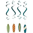 Amazon.com: Fun Express - Surf's Up Birthday Hanging Swirls - Party ...