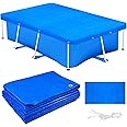 Amazon.com : 102 x 63 in Rectangular Pool Cover for Frame Above Ground ...