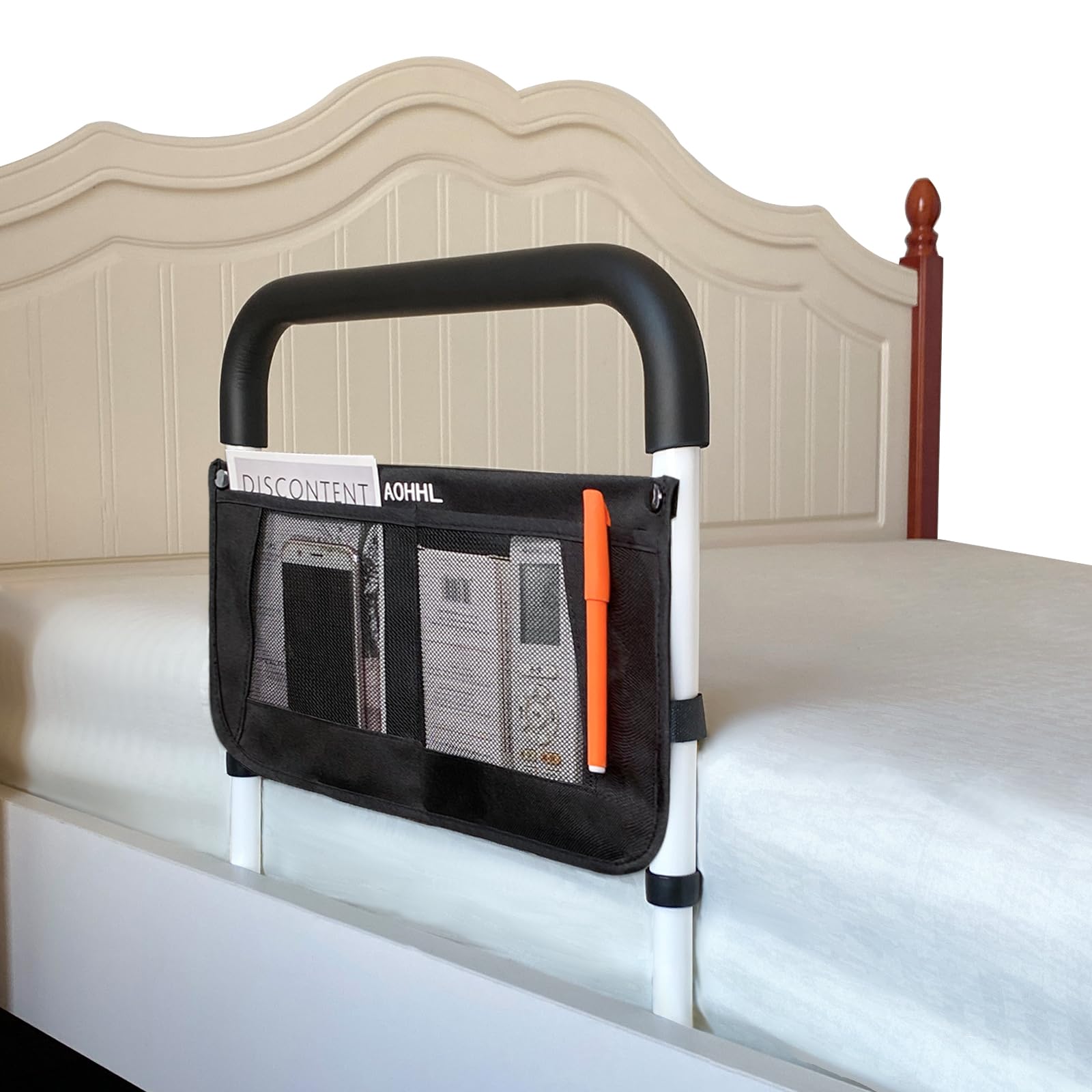 Bed Rails for Elderly Adults Safety with Adjustable Heights Storage ...