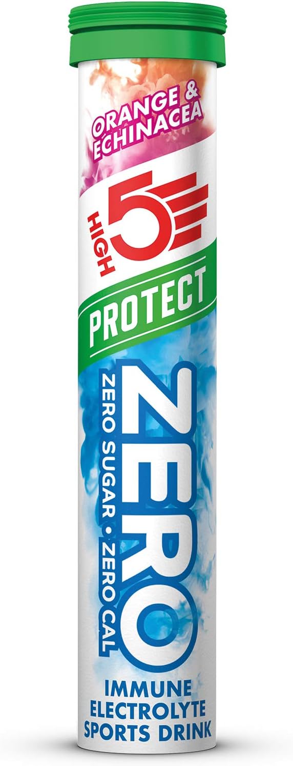 HIGH5 Zero Protect Immune Booster Electrolyte Hydration Tablets Added VIT C & D (Orange ...