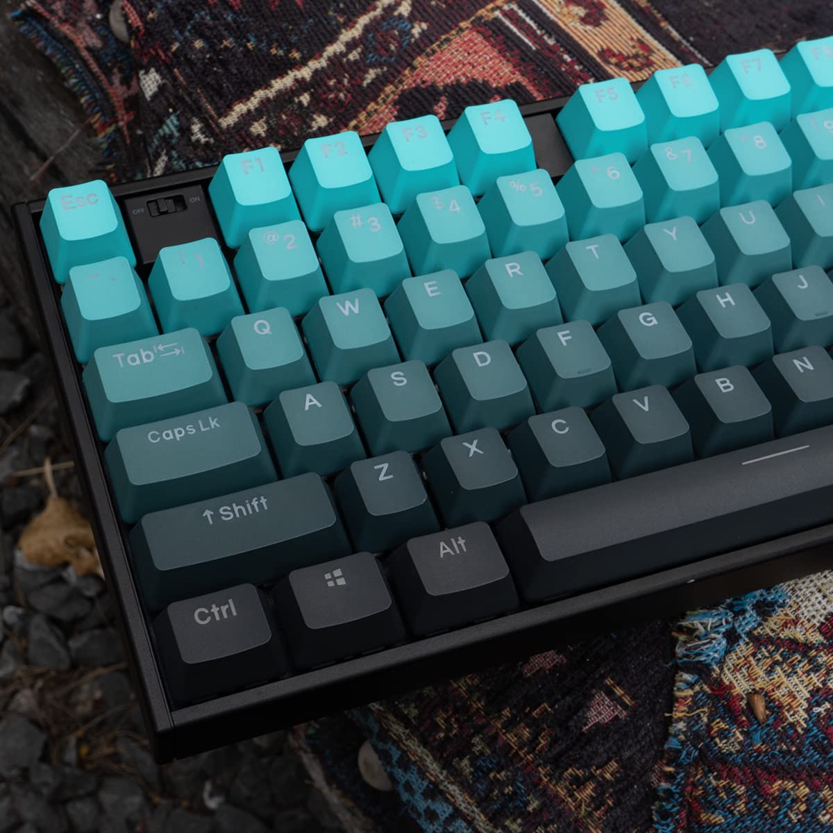 Mua mintcaps PBT Doubleshot Keycaps Gradient Cyan Backlit OEM Profile ...