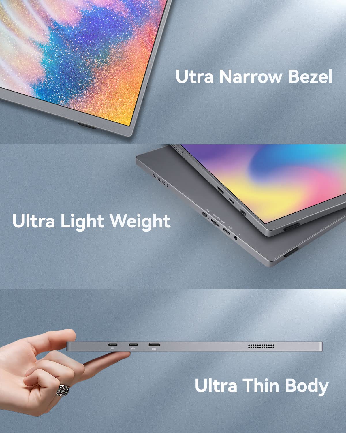 Mua Intehill U16NA Portable Monitor | 16-inch | 3840x2400 | Golden Ratio | Laptop, MacBook, Mini ...