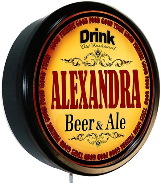 Amazon.com: ALEXANDRA Beer and Ale Cerveza Lighted Wall Sign: Home ...