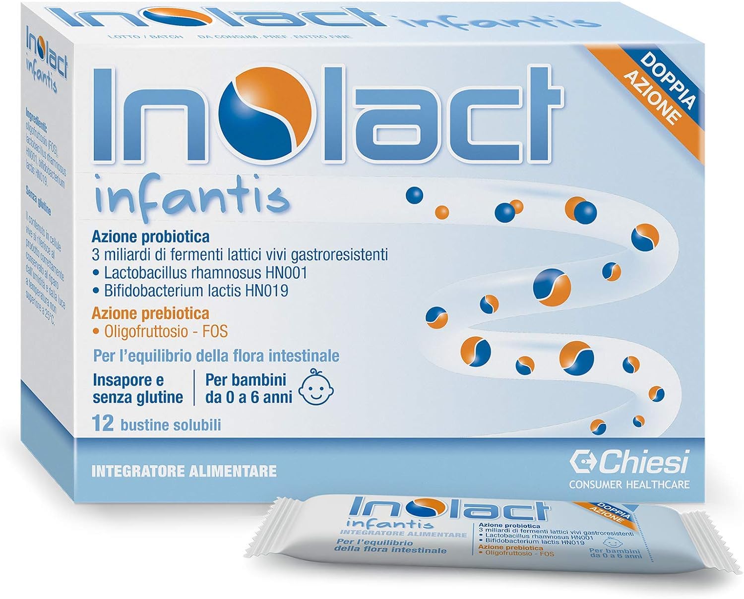 Inolact Infantis 12 Buste - Integratore Alimentare - Fermenti Lattici ...