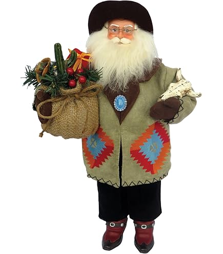 Cowboy Santa Amazon.com: Santa's Workshop 6795 Cowboy Santa Figurine,