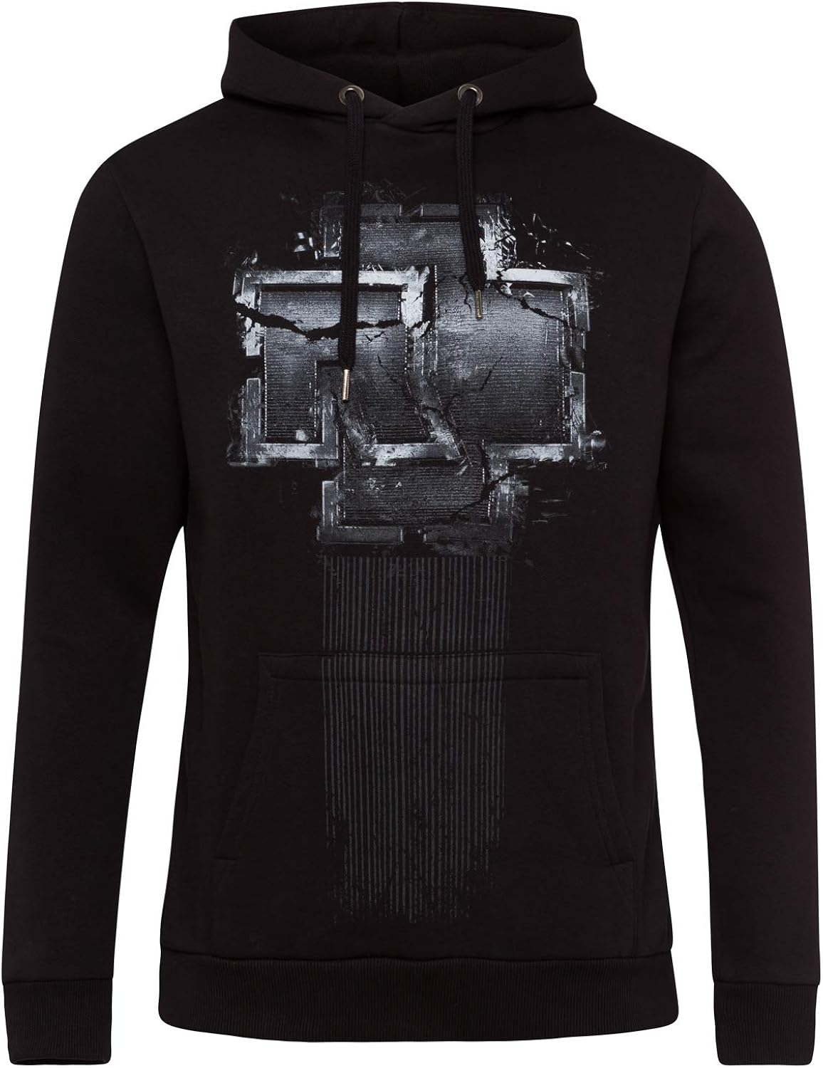 Rammstein Men's Hoodie Broken Logo Official Band Merchandise Fan Hoodie ...
