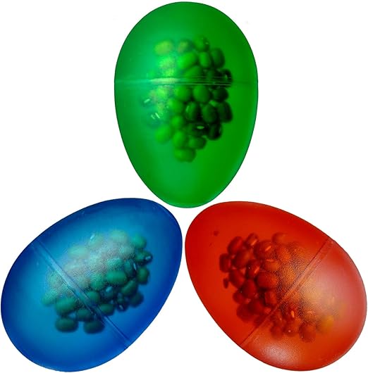 Amazon.com: Egg Shakers NO LEAD PELLETS! KID-SAFE BEANS! Durable ABS ...