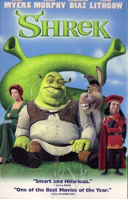 Amazon.com: Shrek [VHS]: Eddie Murphy, Mike Myers, Cameron Diaz, John ...
