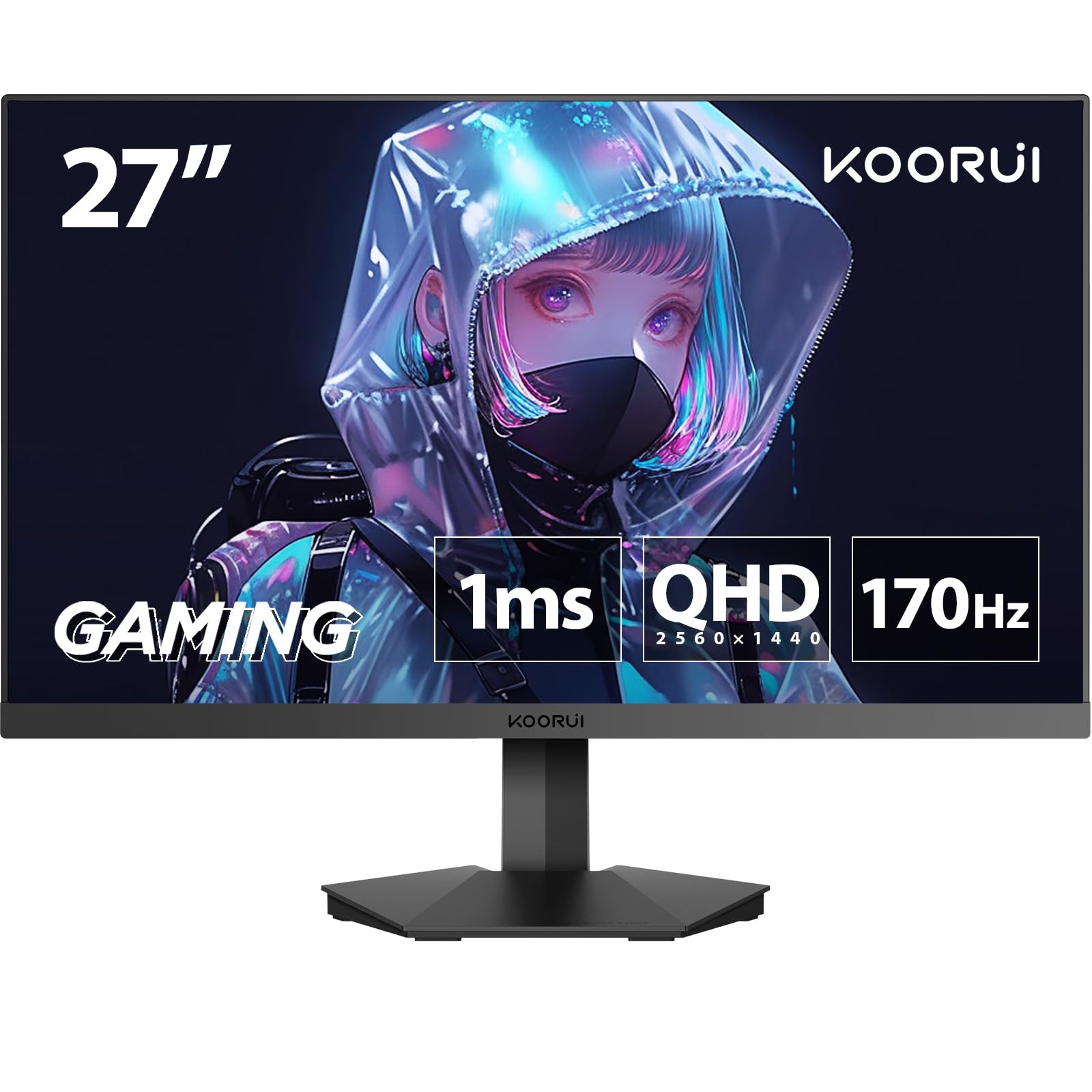 Mua KOORUI GN03 Gaming Monitor, 27 Inch Monitor, QHD VA Panel, 170 Hz ...
