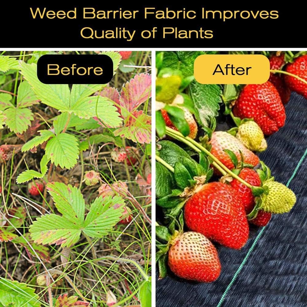 Raword Heavy Duty Weed Control Membrane Fabric Landscape Ground cover ...