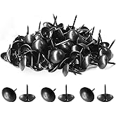Amazon.com: Piutouyar 200 Pcs Black Upholstery Tacks Antique Metal Thumb Tacks Round Head ...
