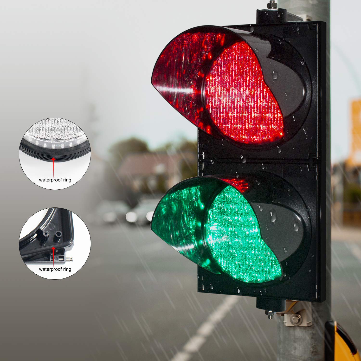 Mua BBMi DC9-36V 200mm(8inch) Traffic Light, Red/Green Stop and Go ...