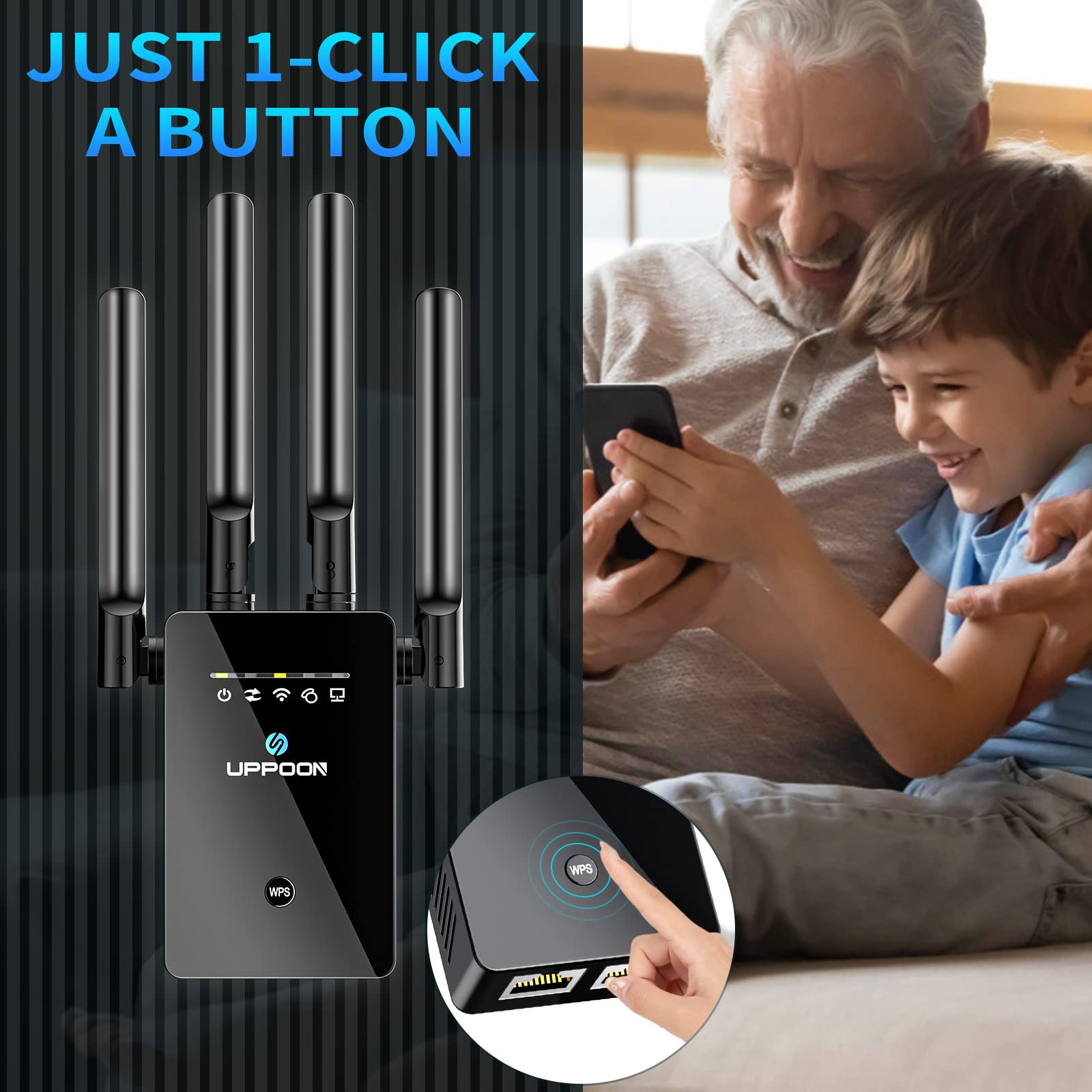 Mua 2023 WiFi Extender, Internet Extender WiFi Signal Booster Cove up ...