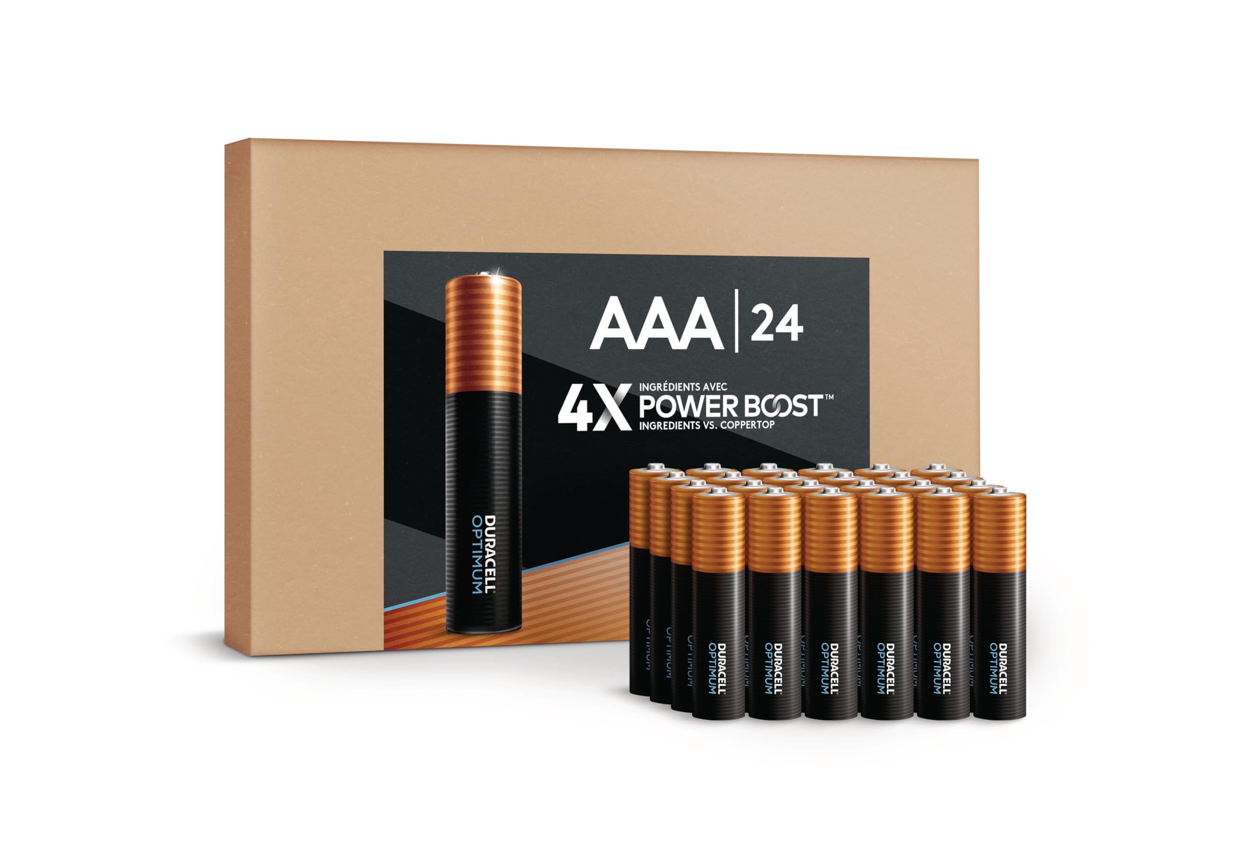 Duracell Optimum AAA Batteries with 4x Power Boost Ingredients, 24 ...