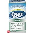 Amazon.com: Colace 2-In-1 Stool Softener & Stimulant Laxative Tablets ...