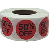 Amazon.com : 25% Percent Off Stickers for Retail 0.75 Inch 500 Adhesive ...