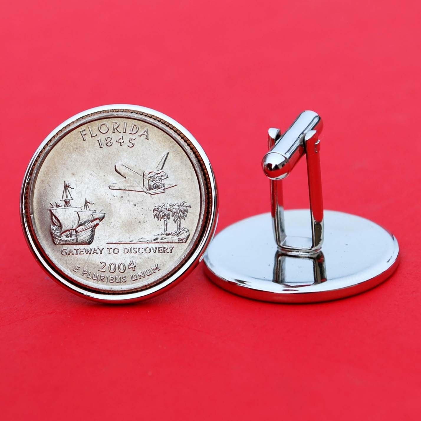 Amazon.com: US 2004 Florida State Quarters Bu Unc Coins Cufflinks NEW ...