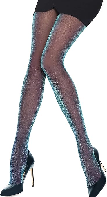 Annes styling Rainbow Glitter Collant 30 Denari Trasparente Delle Donne ...