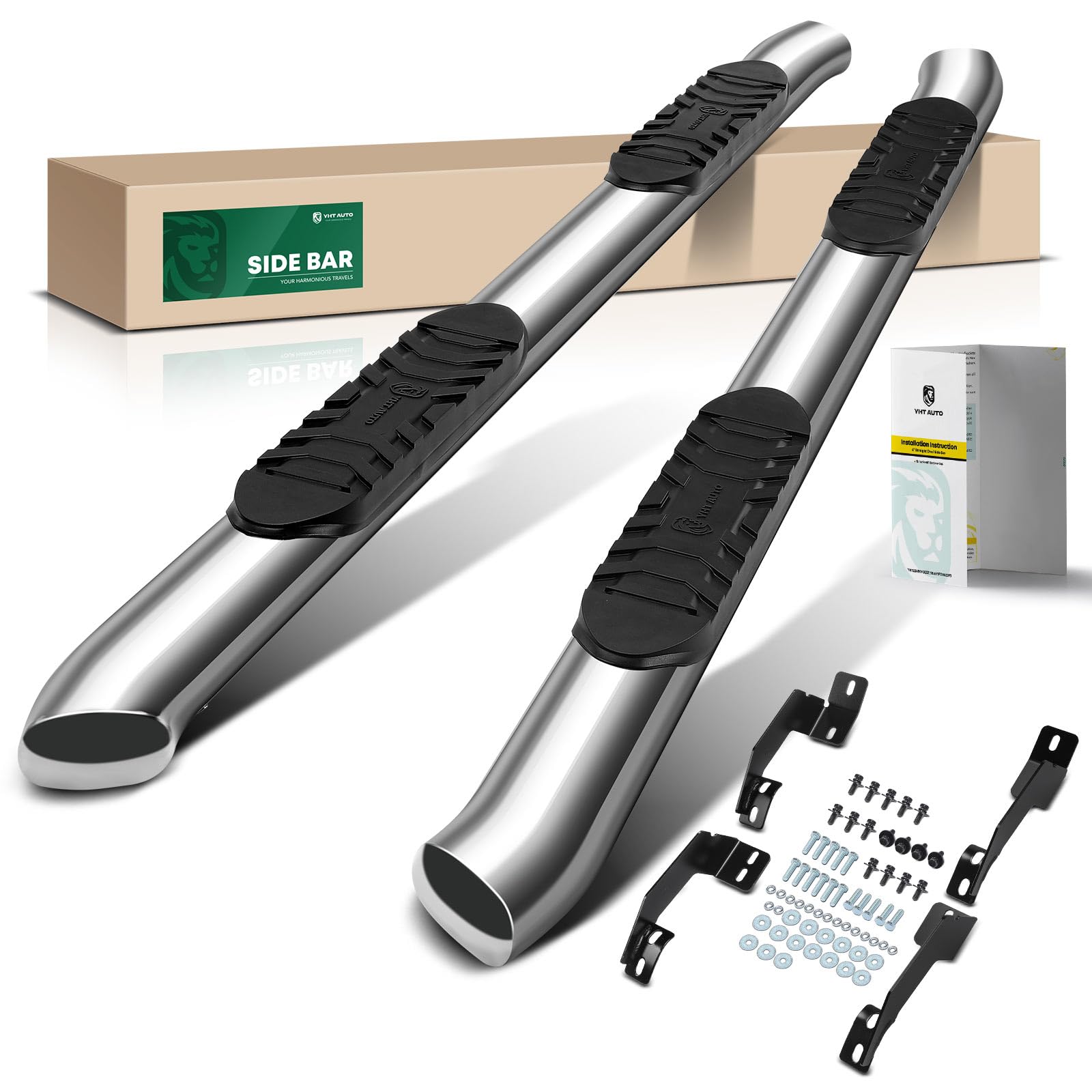 YHTAUTO 5 Inch Running Boards Side Steps Fit Toyota Tacoma 2005-2023 ...