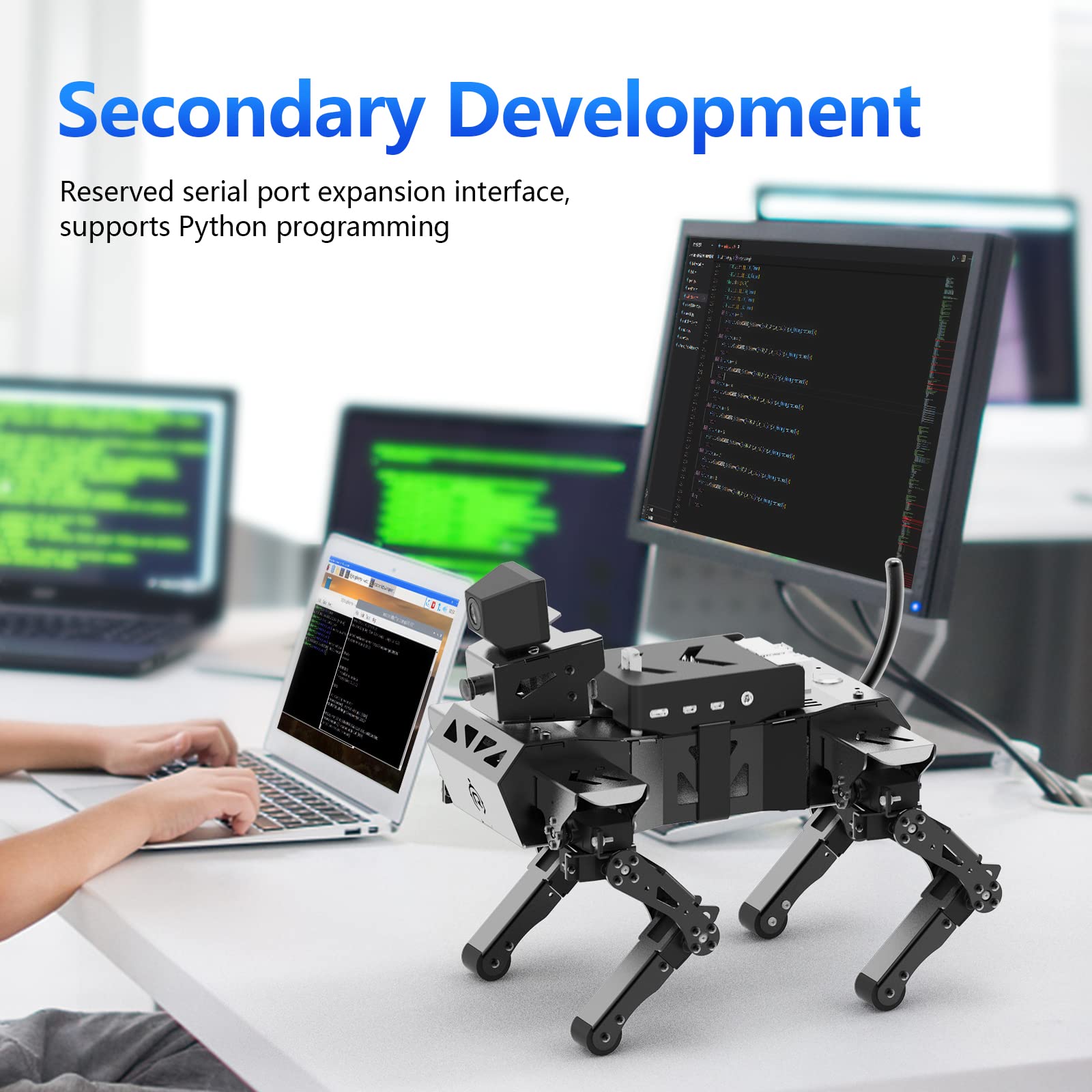 Mua Robot Dog Kit for Raspberry Pi 4GB, AI Visual Recognition Interaction Smart Robot Python ...